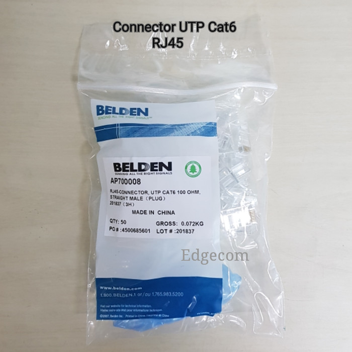 Jual Jack Konnector RJ45 Cat6 (Belden AP700008) - Jakarta Pusat ...