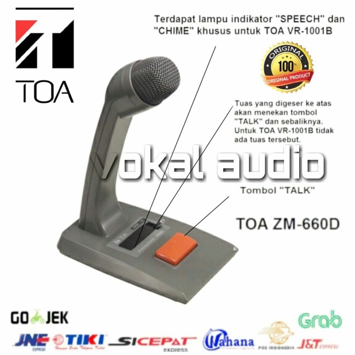 Jual TOA ZM-660D Paging Microphone Pengumuman Mic Meja Panggilan Informasi - Jakarta Barat ...