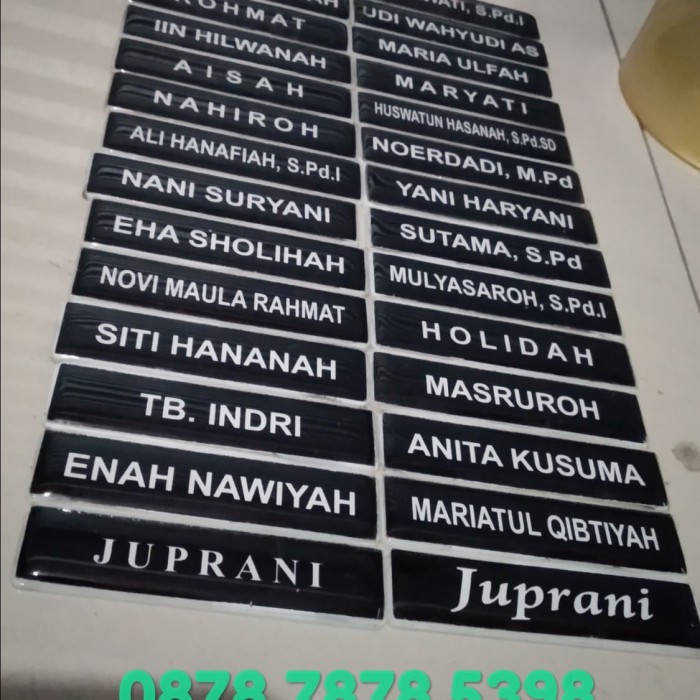 Jual papan nama dada - Kab. Bekasi - attraniaga | Tokopedia