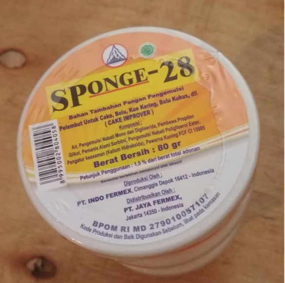 Jual SPONGE-28 Cake Improver Pelembut Bolu 80gr - Kota Bandung - TBK ...