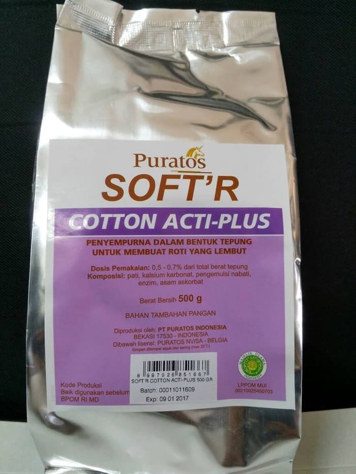 Jual Puratos Soft'r Cotton Acti-Plus 500g (Bread Improver) - Jakarta ...