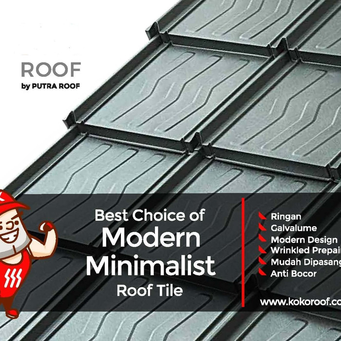 Jual Genteng Metal Flat Modern Minimalis | Genteng Minimalis - Kota ...