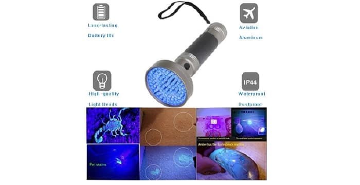 Jual Senter Ultra Violet 100 Titik Lampu LED Sinar UV Terang - Jakarta ...