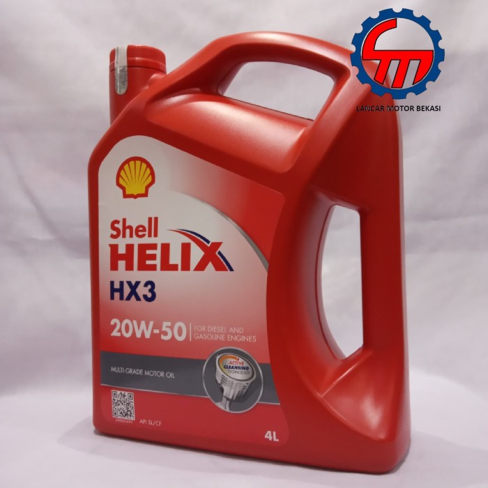 Jual Oli Shell Helix HX3 20W-50 4 Liter Asli Original - Kota Bekasi ...