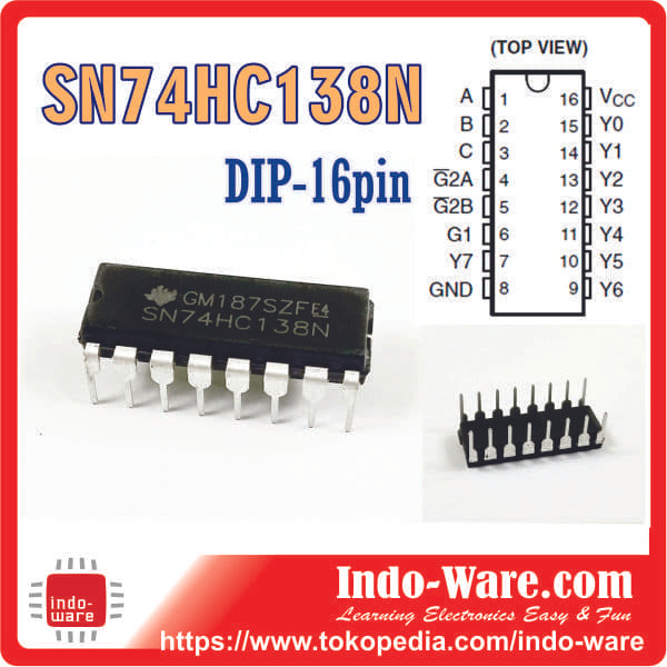 Jual 74HC138 IC 74 HC 138 74138 - Kota Semarang - indo-ware | Tokopedia