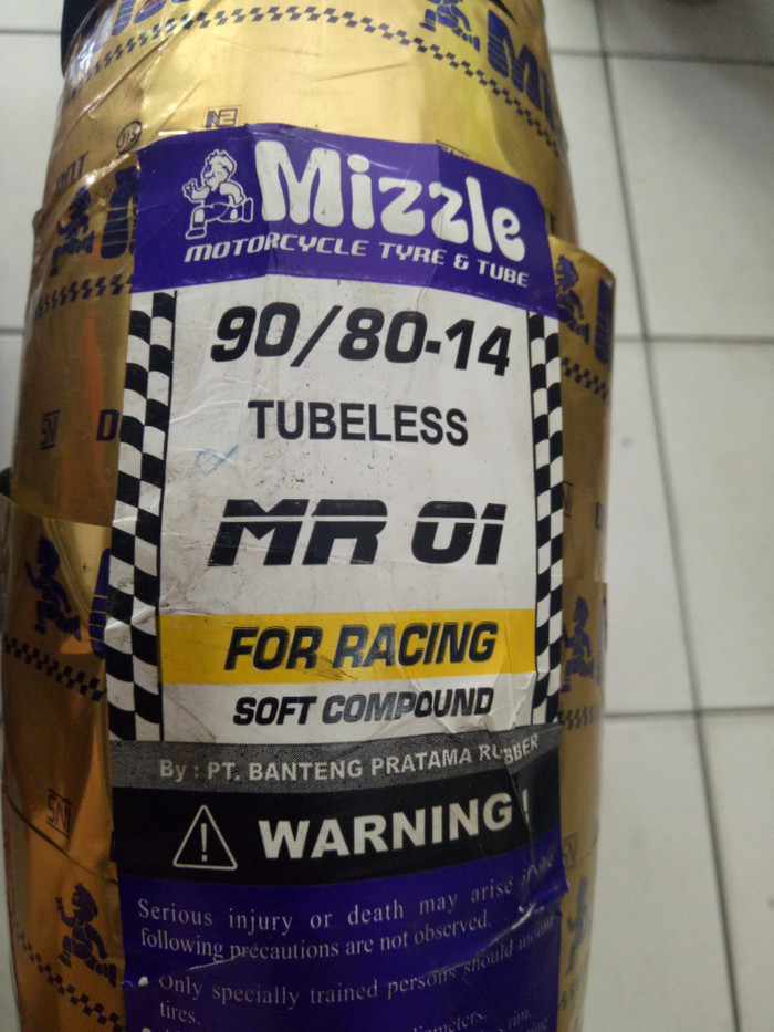 Jual Ban Mizzle 90/80 Ring 14 Racing MR 01 Soft Compound Tubeless ...