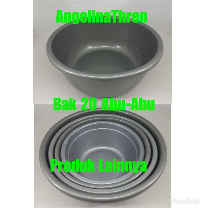 Jual bak 20 abu abu - baskom abu abu 45x18 - Ember Besar GOJEK ONLY ...