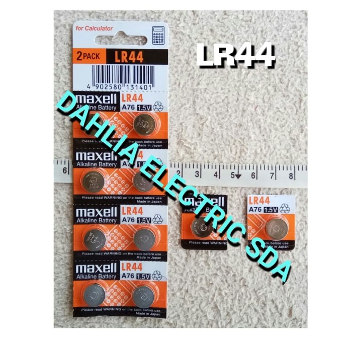 Jual BATERAI LR44 (A76) MAXELL - Surabaya - DAHLIA ELECTRIC SDA | Tokopedia