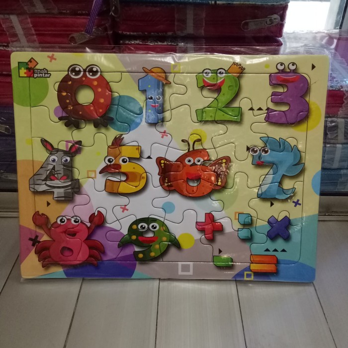 Jual Puzzle / Puzle / Pazel Mengenal Angka - belajar bilangan untuk ...