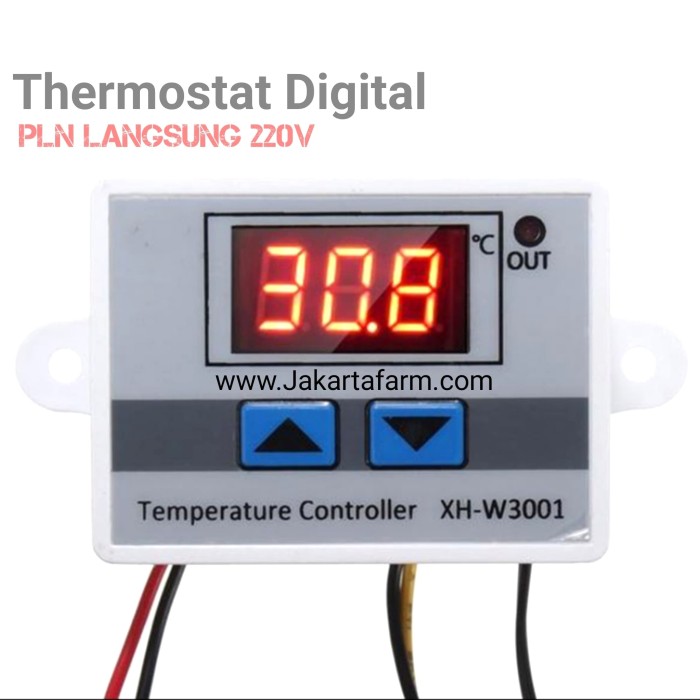 Jual Thermostat digital xh w3001 PLN langsung 220v termostat mesin ...