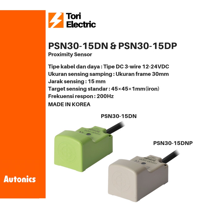 Jual AUTONICS PROXIMITY SENSOR PSN30-15DN & PSN30-15DP 100% ORI - PSN30 ...
