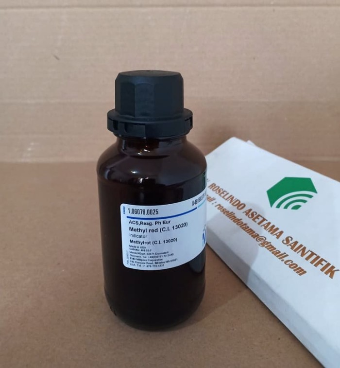 Jual MERCK 106076 Methyl red (C.I. 13020) indikator 25 GR - Kota Bekasi ...