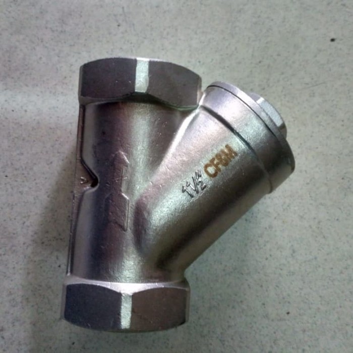 Jual Y Strainer Stainless SS 316 Drat 1/2" - Saringan Strainer ...