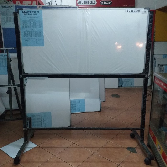 Jual Papan tulis standing/White Board 60×120cm standing - Jakarta Timur ...