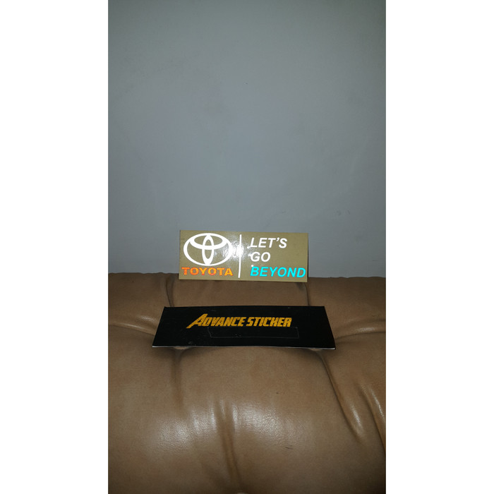 Jual sticker mobil toyota let's go beyond - Kab. Sidoarjo - advance ...