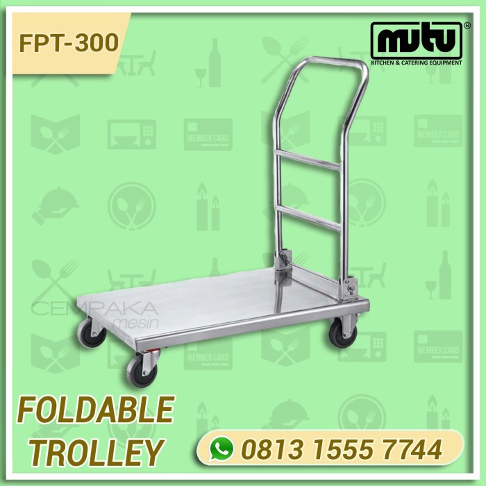 Jual Troli Stainless Steel | Trolley Dorong Pengangkut Barang Mutu FPT ...