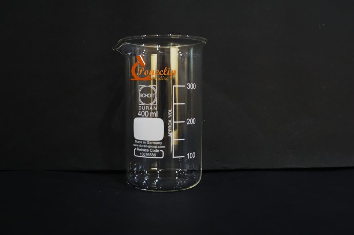 Jual BEAKER GLASS 400 ML TALL FORM WITH SPOUT MERK DURAN - Jakarta Barat - Poneclip Medica ...