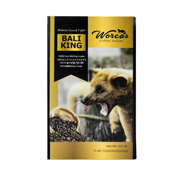 Jual WORCAS Kopi Luwak Liar Bali King 100gr Biji - Classic Box ...