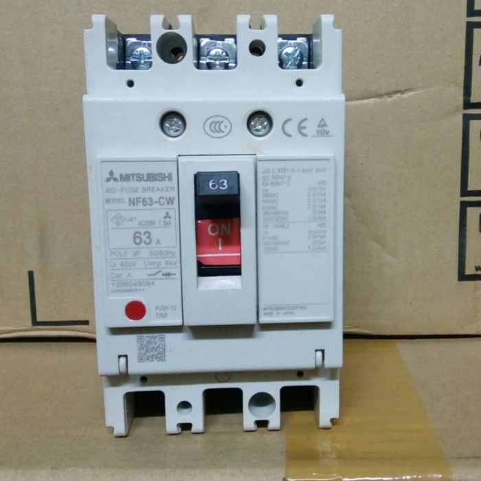 Jual MCCB / NFB / No Fuse Breaker Tipe NF63-CW 3P 63A merk Mitsubishi ...