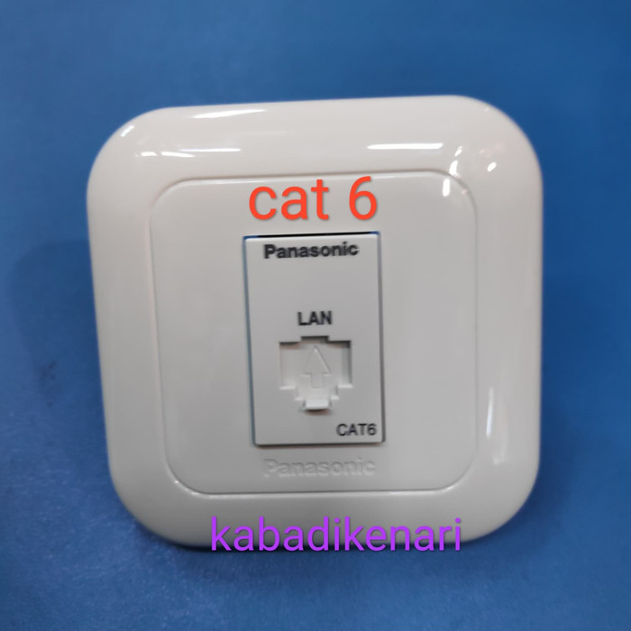 Jual FACE PLATE + OUTLET DATA CAT6 PANASONIC MODUL CAT6 BUKAN AMP ...