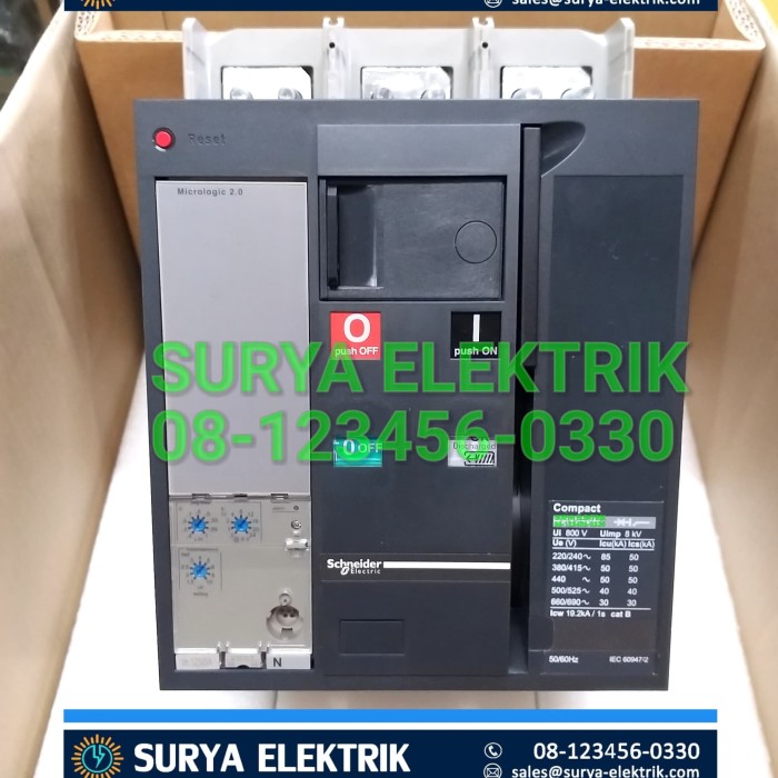Jual SCHNEIDER MCCB NS800N NS800 N 800A 3P MOTOR MOTORIZED MIC2.0 33466E - Jakarta Pusat - SURYA ...