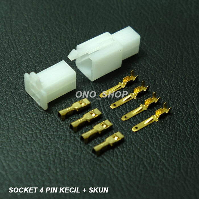 Jual Socket Kabel 4 Pin Kecil ( Set + Skun ) - Jakarta Barat - ONO SHOP ...