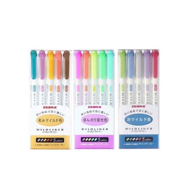 Jual ZEBRA MILDLINER MILD LINER MIDLINER MID LINED SET - Jakarta Pusat ...