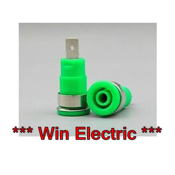 Jual Socket terminal HIJAU banana jack banana plug binding post 4mm ...