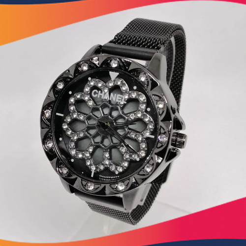 Jam Tangan Wanita Magnet Hitam - Juwitala