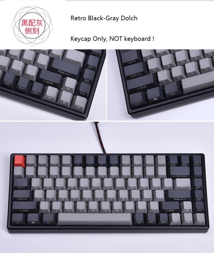 Jual Keycool 84 mini mechanical keyboard PBT keycap mini84 compact game ...