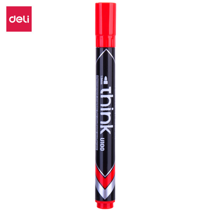 Jual Deli EU10040 Permanent Marker/Spidol Permanen-Merah - Jakarta ...