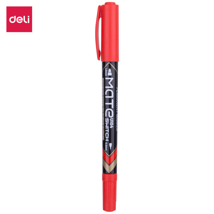 Jual Deli EU10440 Permanent Marker/Spidol Permanen-Merah - Jakarta ...