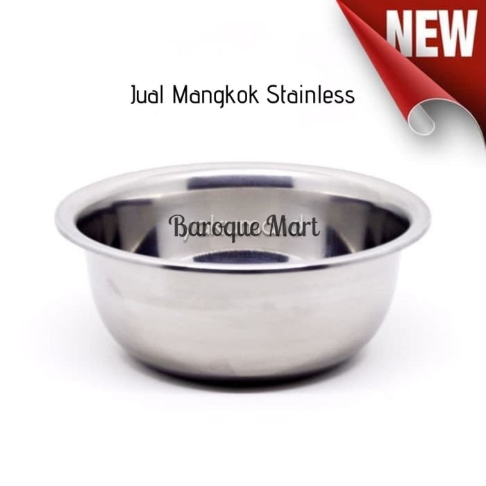 Jual Mangkok / Baskom Stainless Steel Besar dan Kecil Bahan Tebal 16 Cm ...