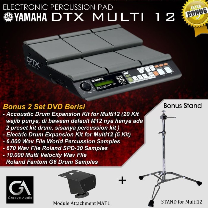 Jual Yamaha DTX Multi 12 Bundle With STAND / Multi12 / DTXMulti 12 Drum ...