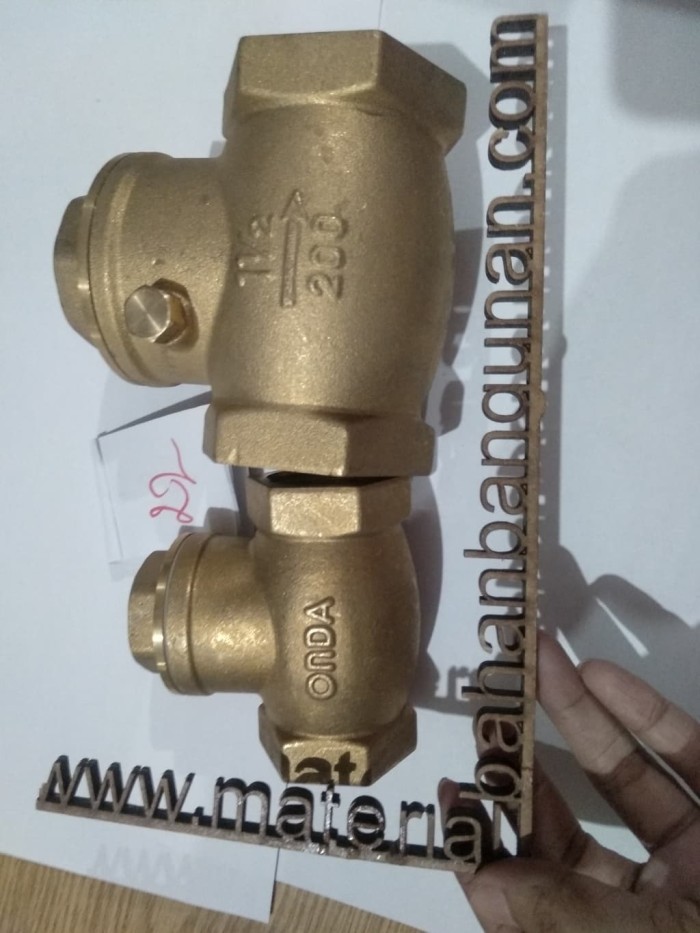 Jual check valve Onda 1 1/2 inch klep satu arah pembuka jalur air pipa ...