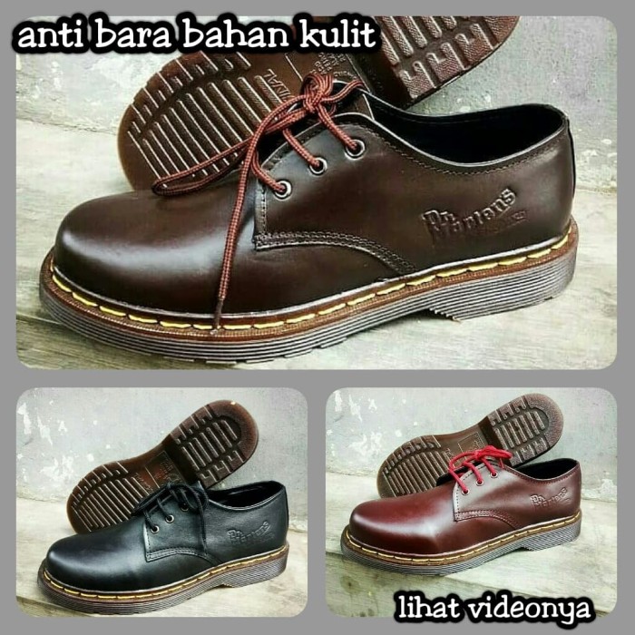 Jual sepatu docmart low drmartens 3holle dokmart semi pormal - Cokelat ...