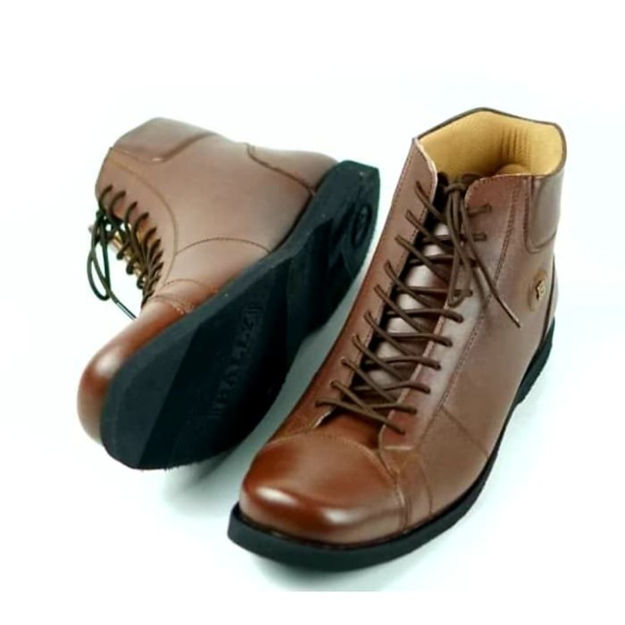 Jual Sepatu Pria Bally Boots Kulit Sapi High Quality Warna Coklat ...