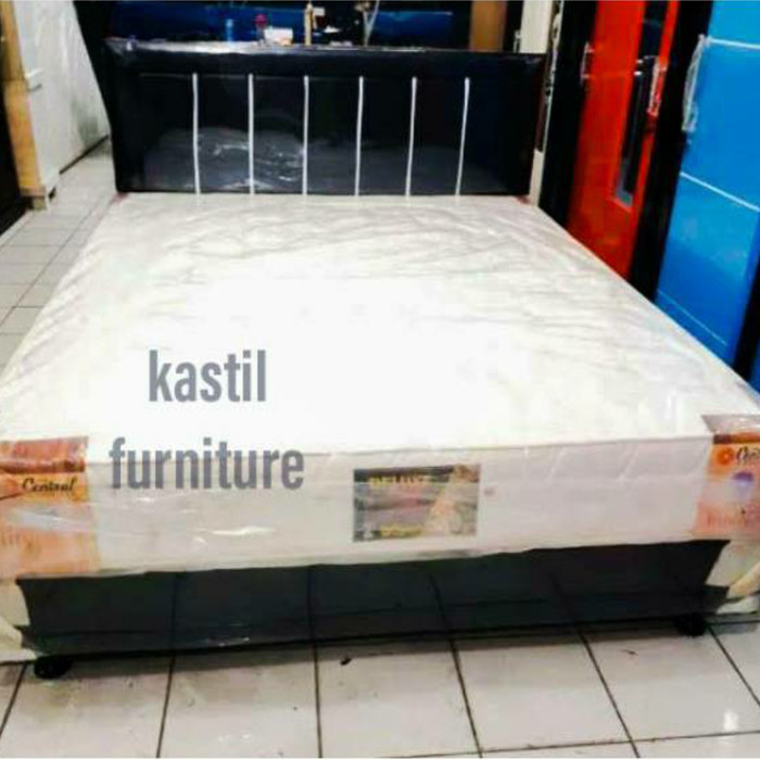 Jual kasur matras springbed full set central 160 x 200 + dipan ...