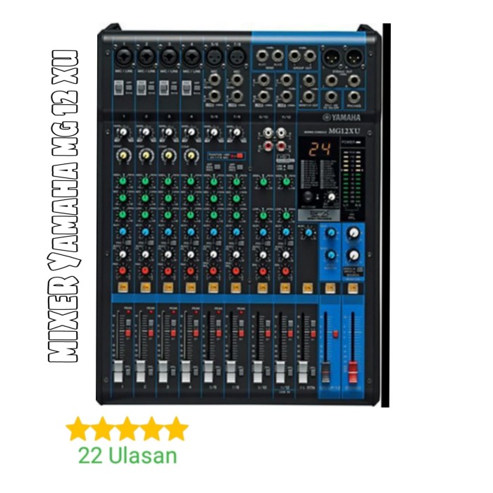 Jual AUDIO MIXER YAMAHA 12 CHANNEL MG 12 XU/MG12XU/MG 12XU.greda A ...