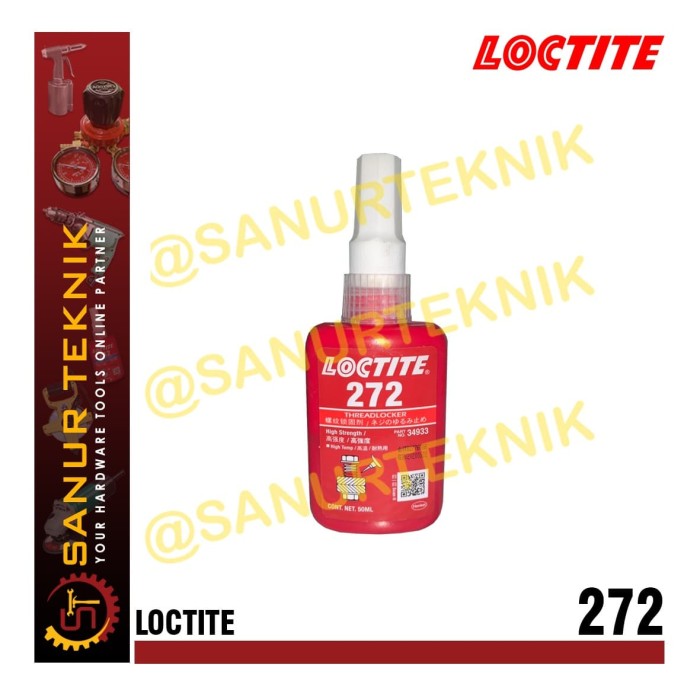 Jual Loctite 272 / Lem Baut Loctite272 / Loctite Thread Locker 243 ( 50ml ) - Kota Surabaya ...