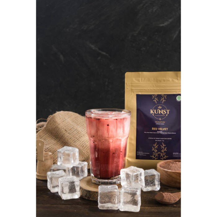 Jual RED Velvet Signature KUNST POWDER | Bubuk minuman rasa RED Velvet ...
