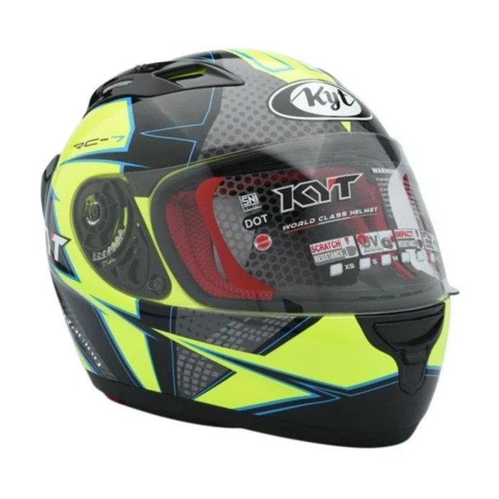 Jual Helm KYT RC7 #16 Yellow Fluo RC Seven - Kota Surakarta - ABC ...