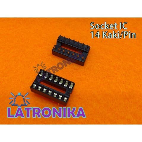 Jual Socket Ic 14p 14 P Soket Ic 14pin 14 Pin Adapter 2x7 DIP - Jakarta ...