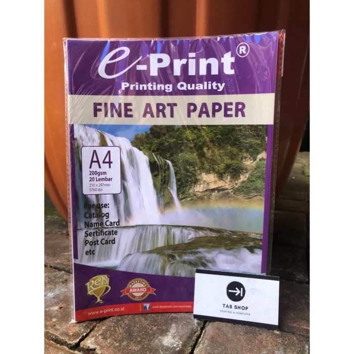 Jual Eprint Fine Art Paper Kertas Foto Jakarta Barat Tab Shop
