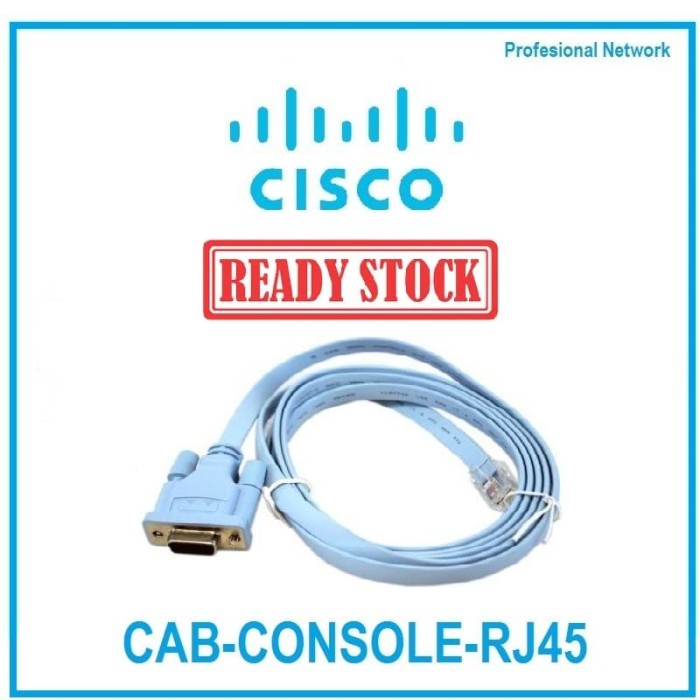 Jual Cisco CAB-CONSOLE-RJ45 Console Cable 6ft with RJ45 and DB9F ...