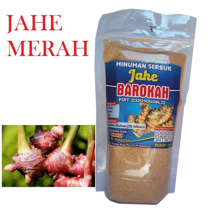 Jual Jamu Jahe MERAH Instan Tanpa Ampas 200 Gram - Kota Madiun ...