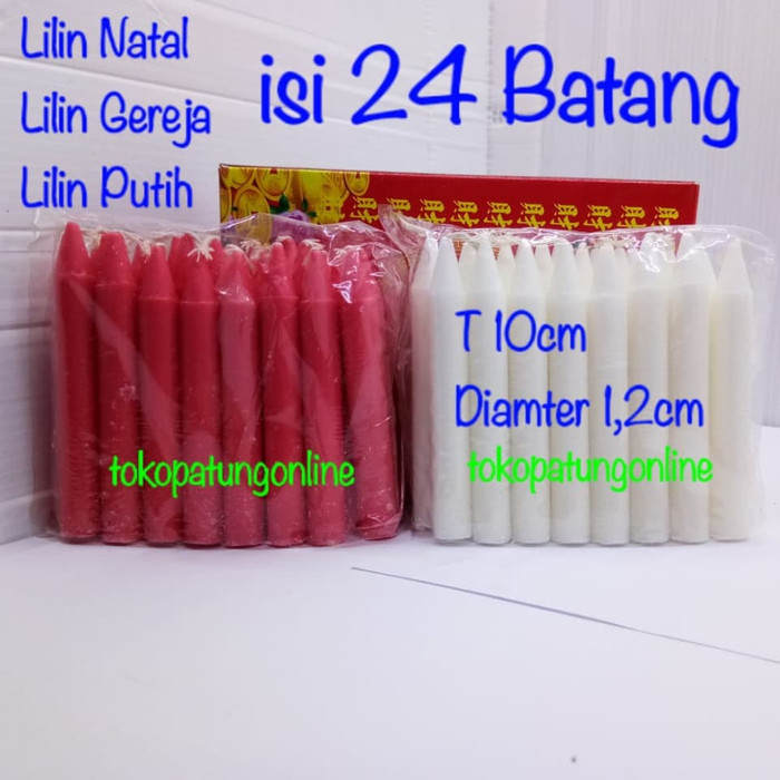 Jual Lilin Putih Natal 24 batang Murah Meriah - Jakarta Barat ...