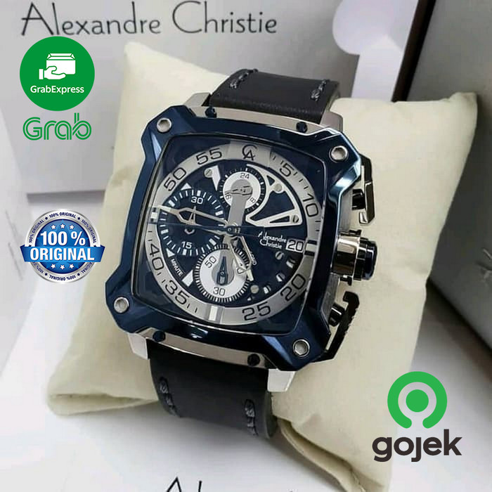 Jual Jam Tangan Alexandre Christie Pria Wanita Analog Tali Kulit ...