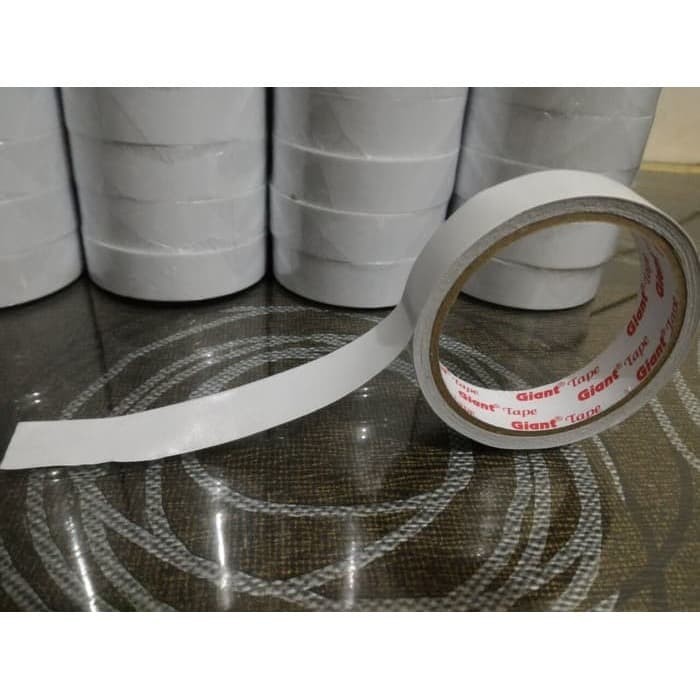 Jual Double Tape 24 MM BERKUALITAS / DOUBLE TAPE KERTAS 1 INCH ...