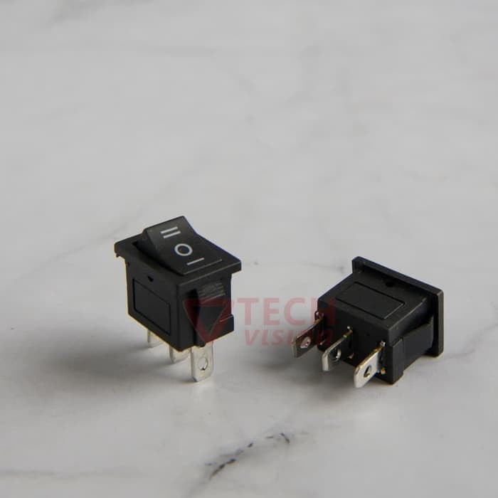 Jual Rocker Switch Kecil 3 Pin Kaki Saklar 3 posisi On Off On - Kota ...